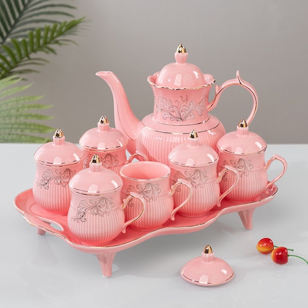 Pink Tea Set - Etsy