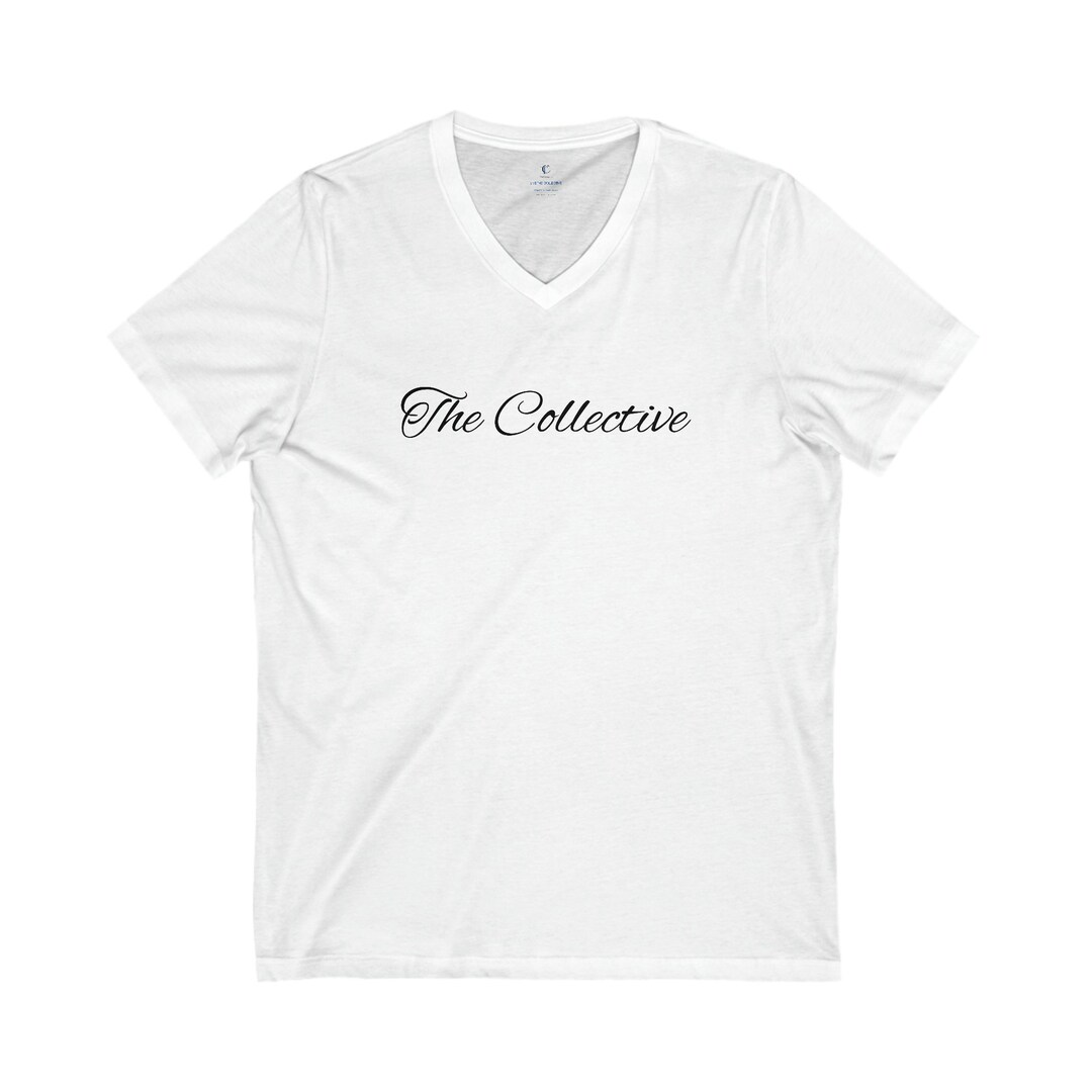 THE COLLECTIVE Clothing Brand Unisex Jersey Short Sleeve V-neck Tee - Etsy
