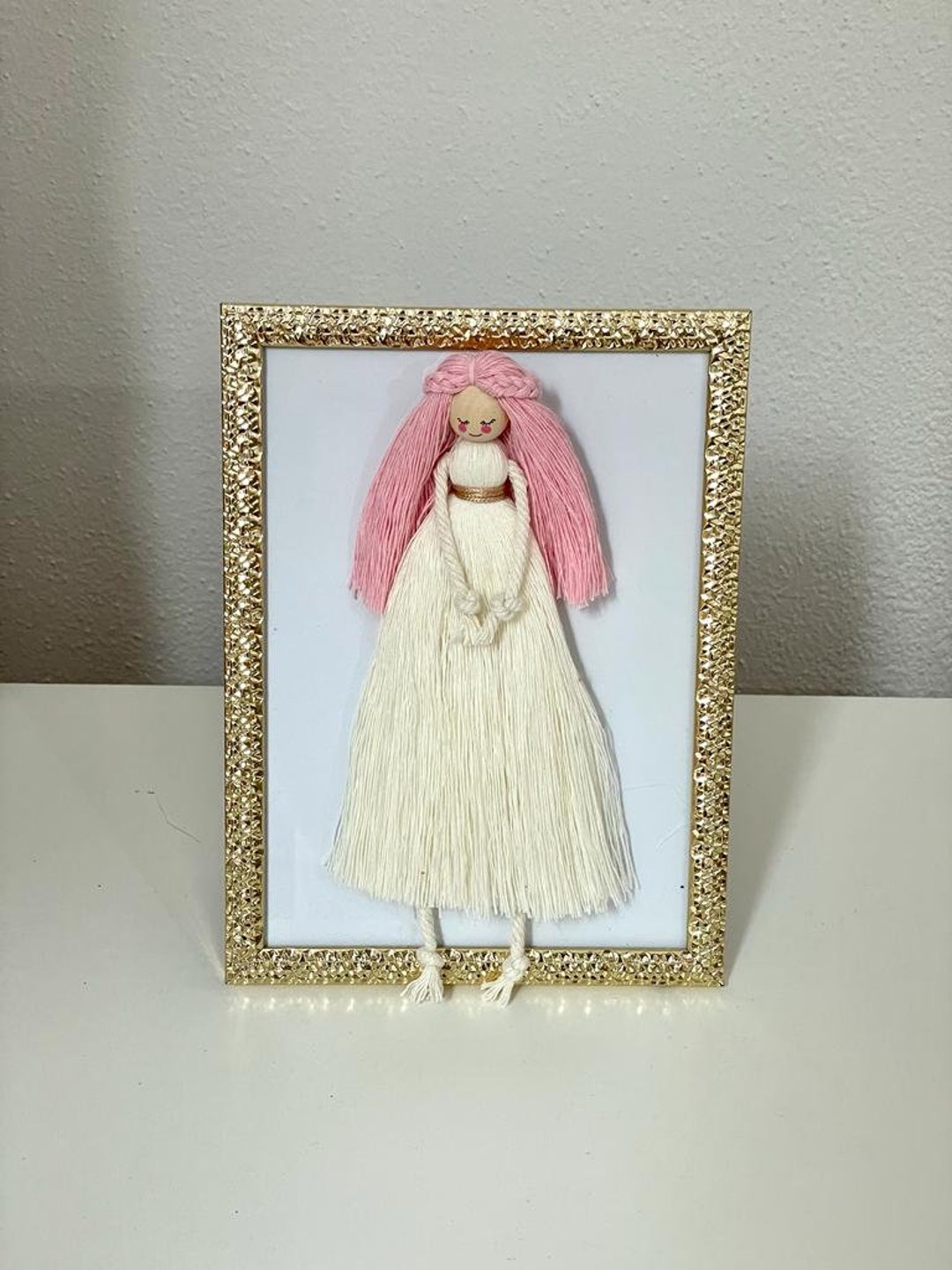 Macramé Doll in Frame - Etsy