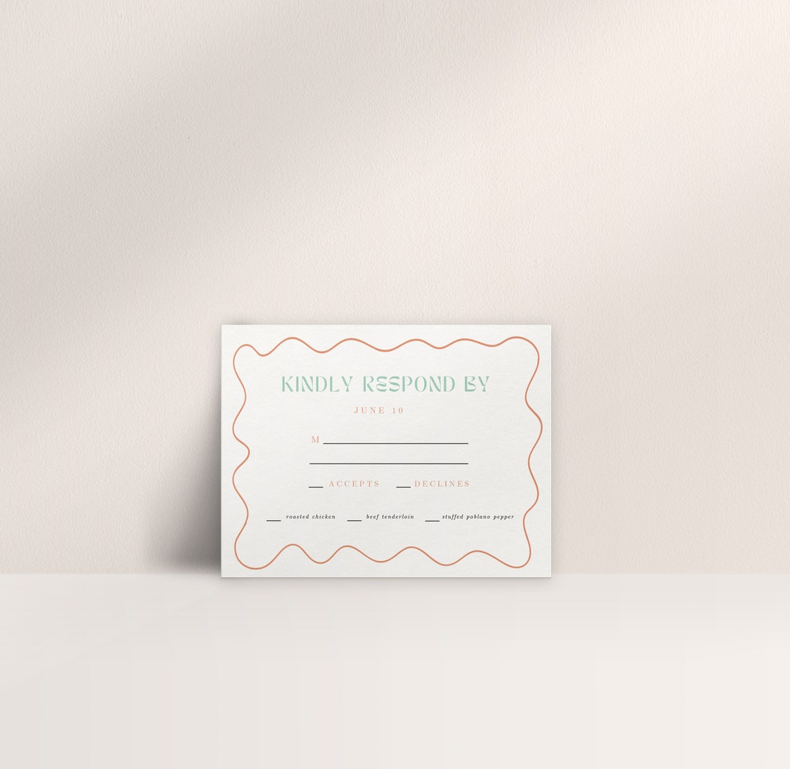 Modern French Invitation Set Template Download - Etsy