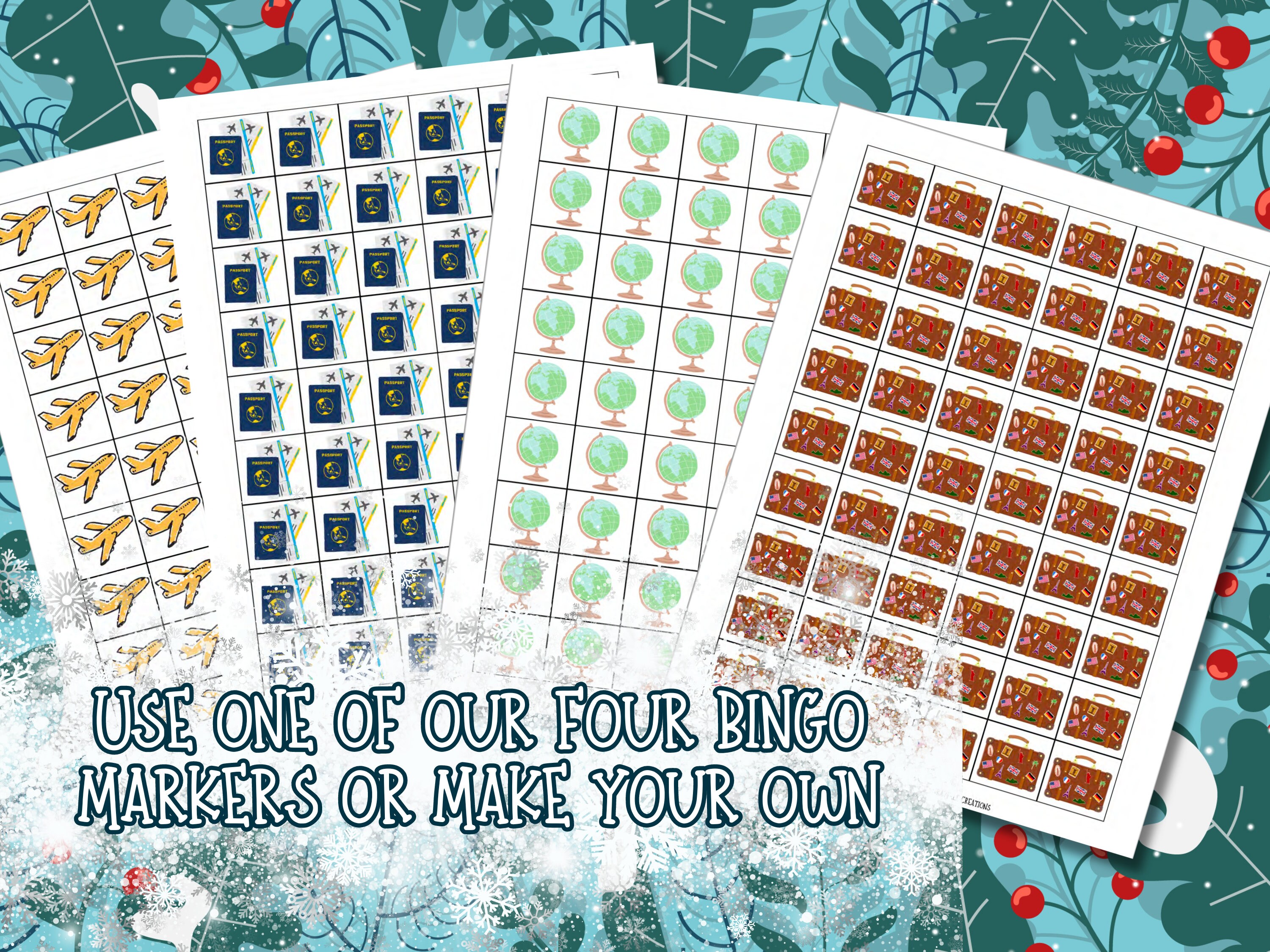 Holidays Around the World Bingo Game Holiday Activity for Kids 35 Bingo ...