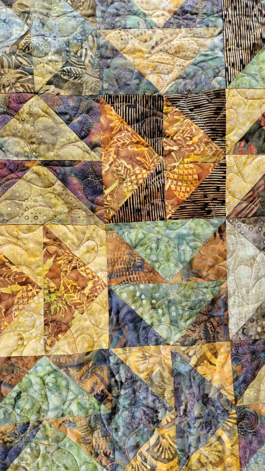 Batik Flying Geese Pattern Fall Autumn Winter Cozy Loose Feathers ...