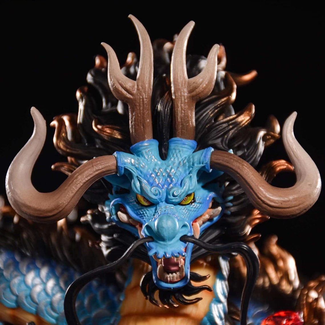 22cm One Piece Anime Figure Kaido Dragon Form Four Emperors With Lamp ...