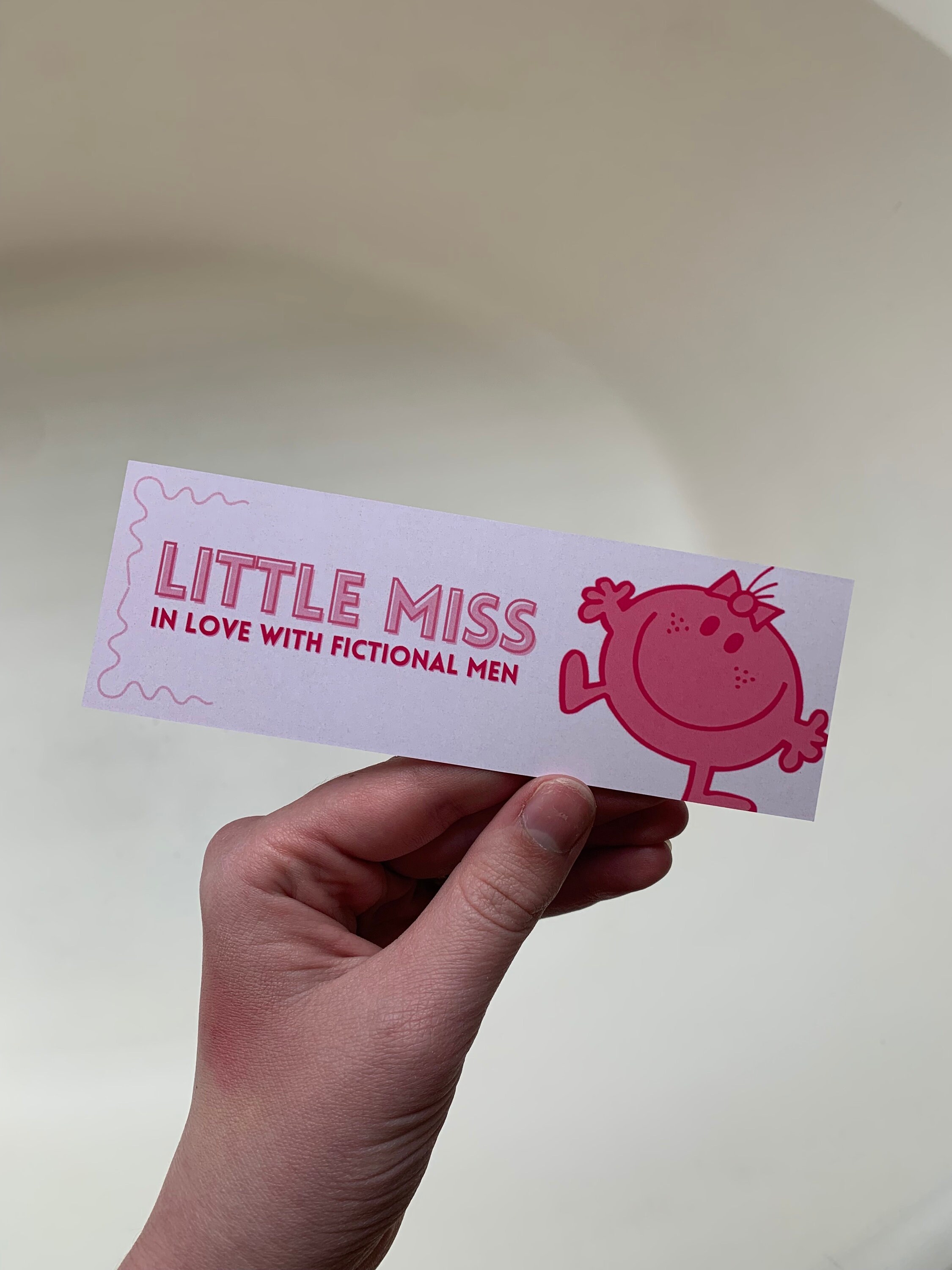 LITTLE MISS in Love With Fictional Men Bookmark - Etsy