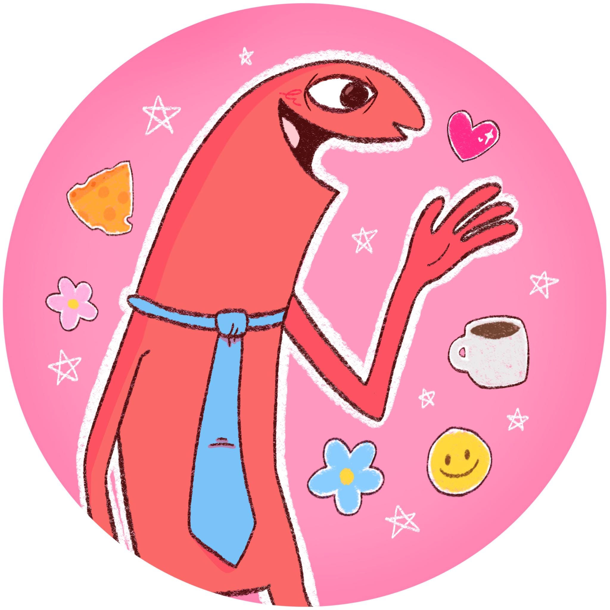 Smiling Friends Homemade 1.5" (37mm) Badges and Buttons (pim, Charlie ...