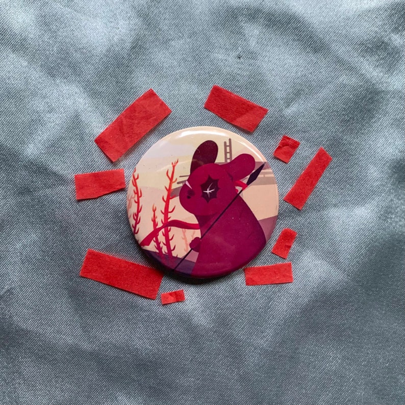 Rain World Downpour Artificer/gourmand/rivulet Cute Homemade 1.5" (37mm ...