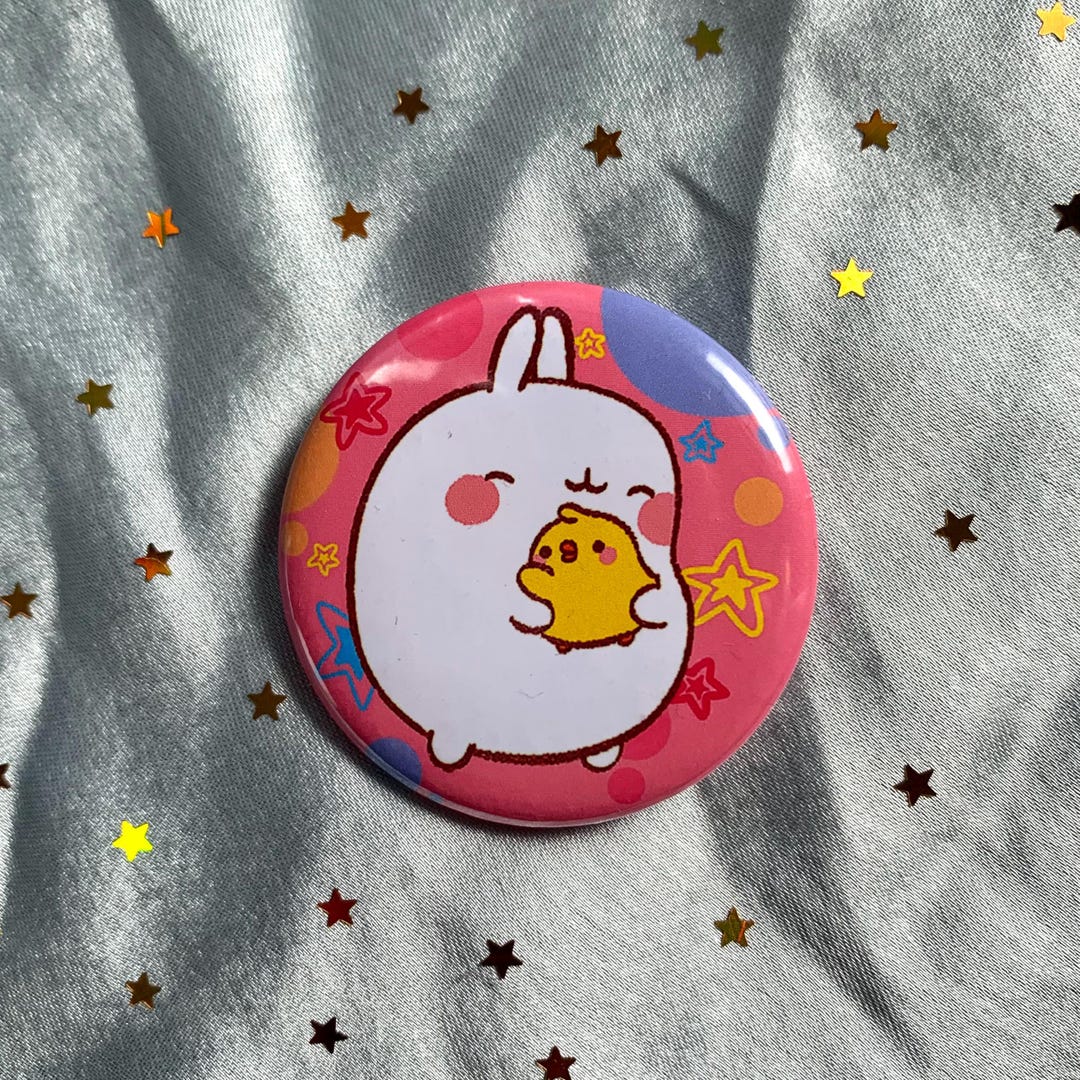 Molang and Piu Piu Cute Homemade 1.5" (37mm) Badge - Etsy
