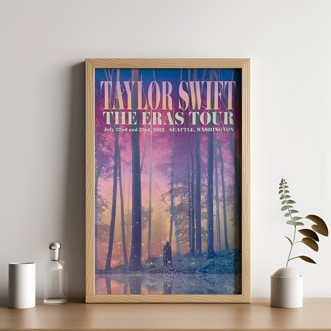 Taylor Swift Eras Tour Seattle VIP Poster Taylor Eras Tour - Etsy Australia