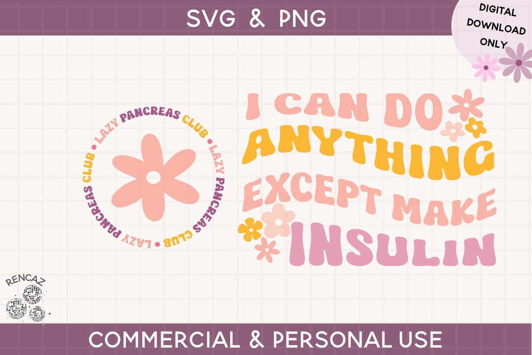 Diabetes Svg, Diabetic Svg, T1d Png, T2d Png, Type One Diabetic, Type ...
