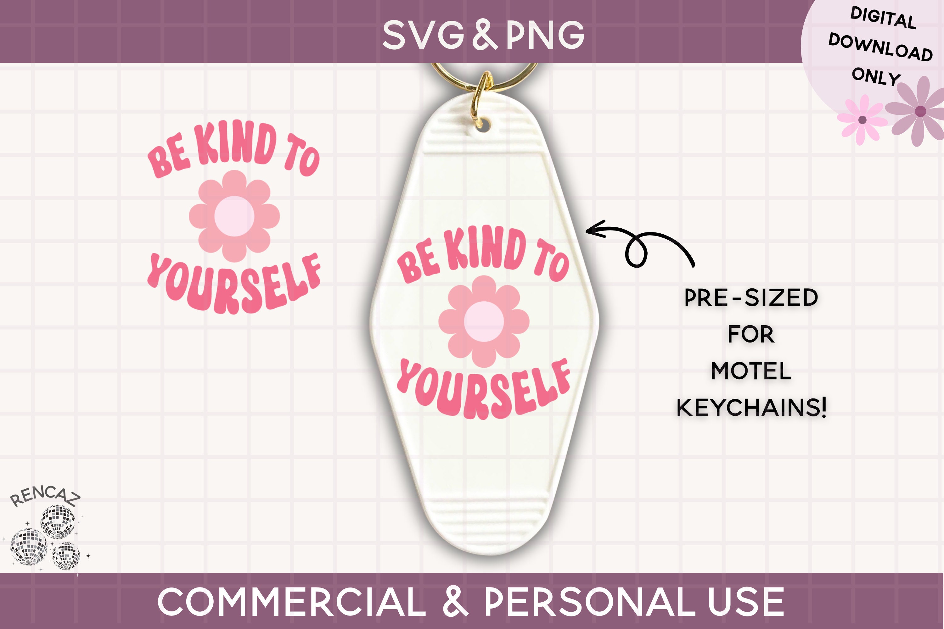 Motel Keychain Svg Keychain Cut File for Cricut & Silhouette - Etsy