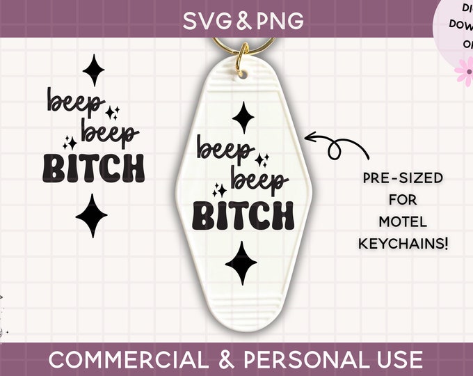 Beep Beep Bitches Svg, Bumper Sticker Svg, Car Decal Svg, Keychain Svg ...