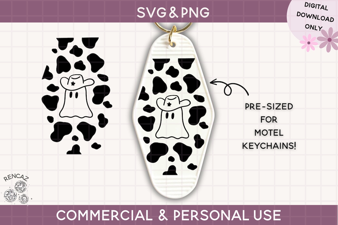 Motel Keychain Svg, Keychain Cut File for Cricut & Silhouette, Vintage ...