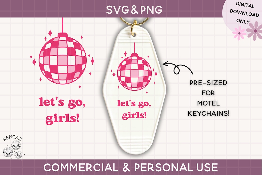 Motel Keychain Svg, Keychain Cut File for Cricut & Silhouette, Vintage ...