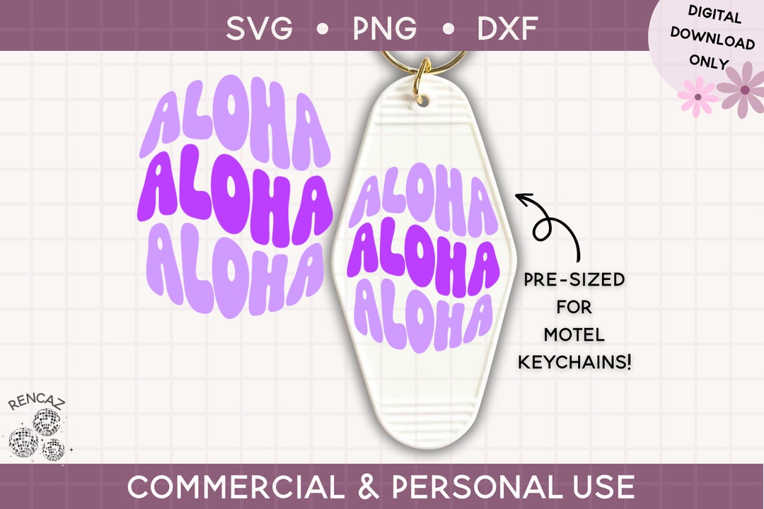 Motel Keychain Svg, Keychain Cut File for Cricut & Silhouette, Funny ...