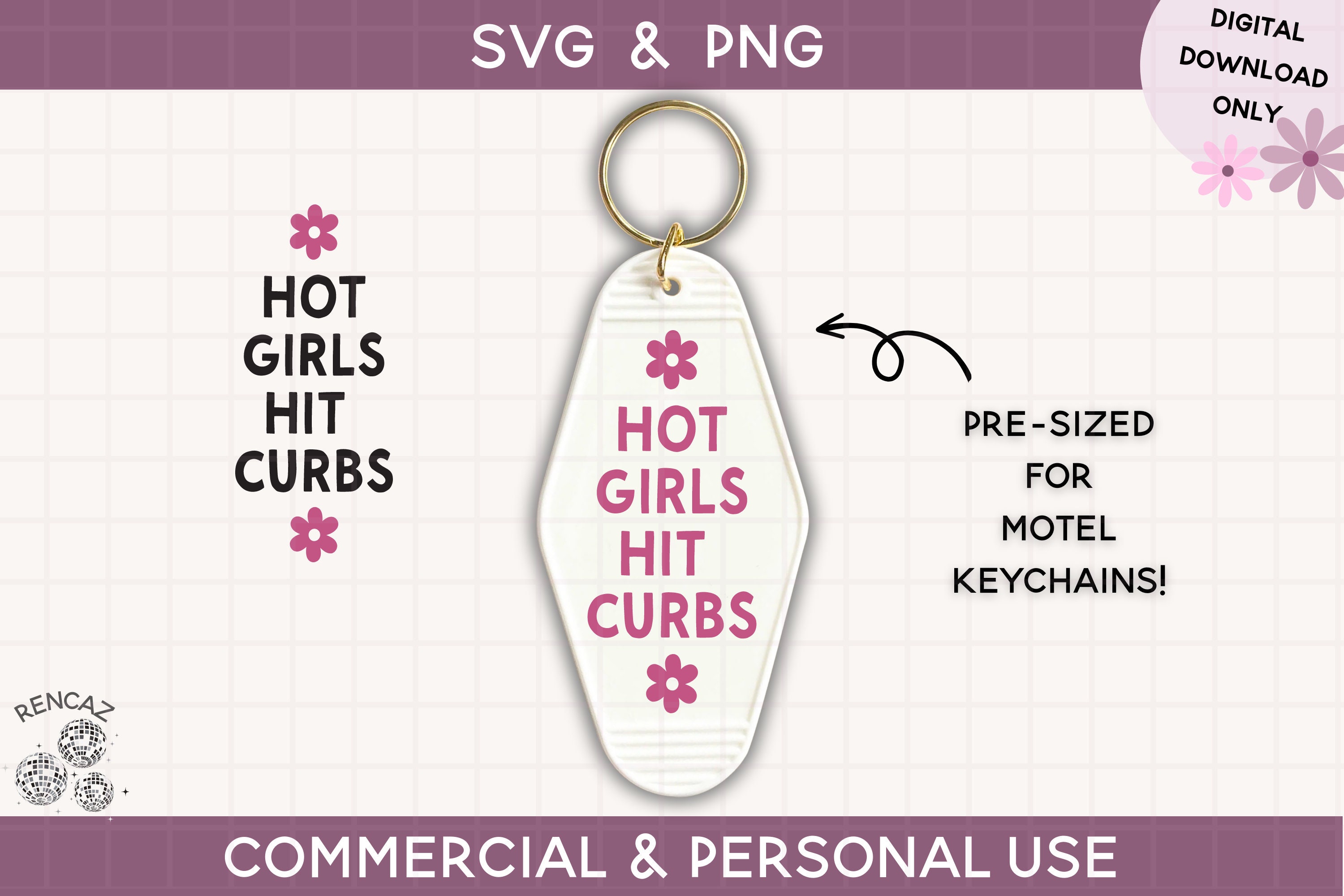 Motel Keychain Svg Keychain Cut File for Cricut & Silhouette - Etsy