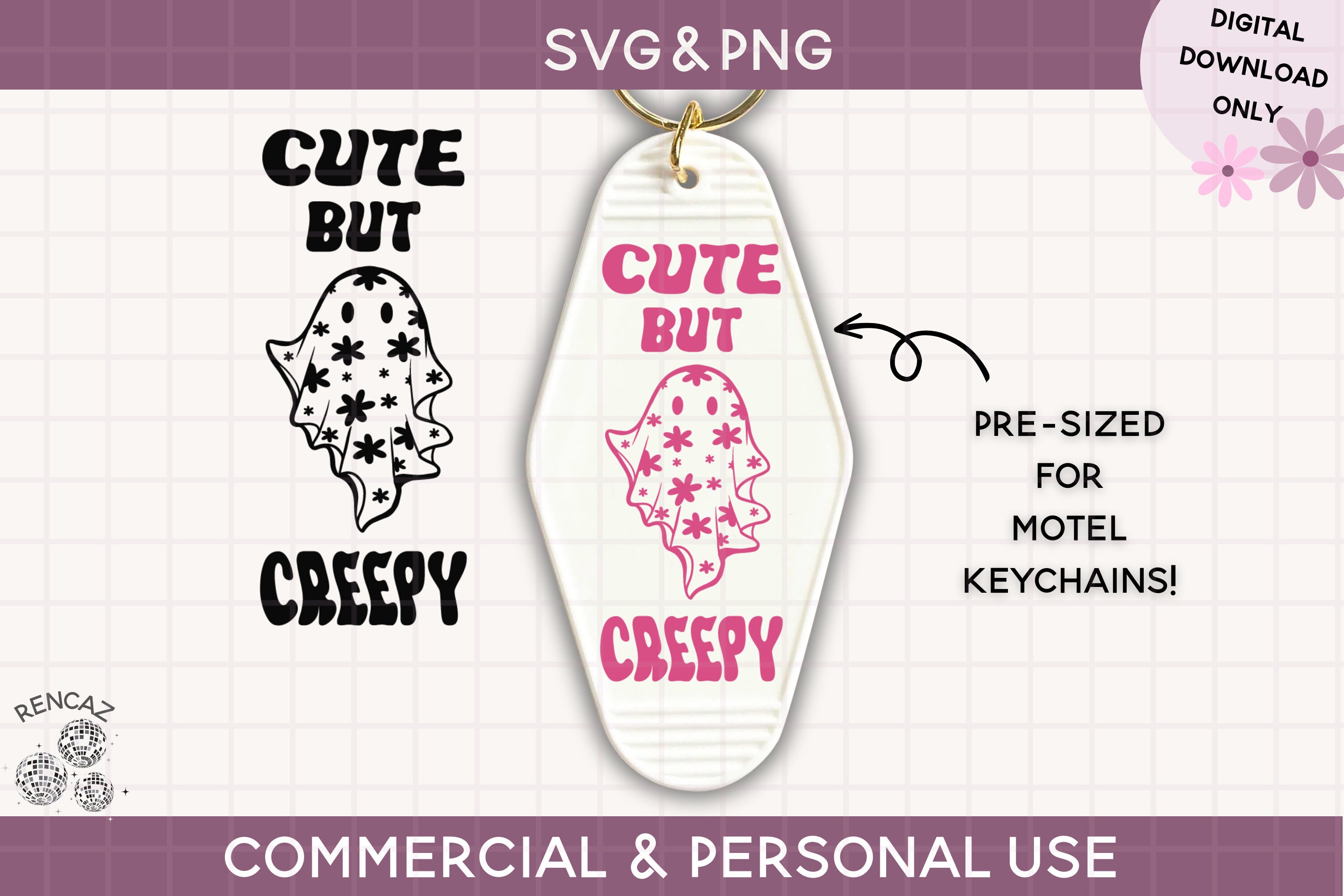 Motel Keychain Svg Creepy Svg Halloween Svg Keychain Cut - Etsy