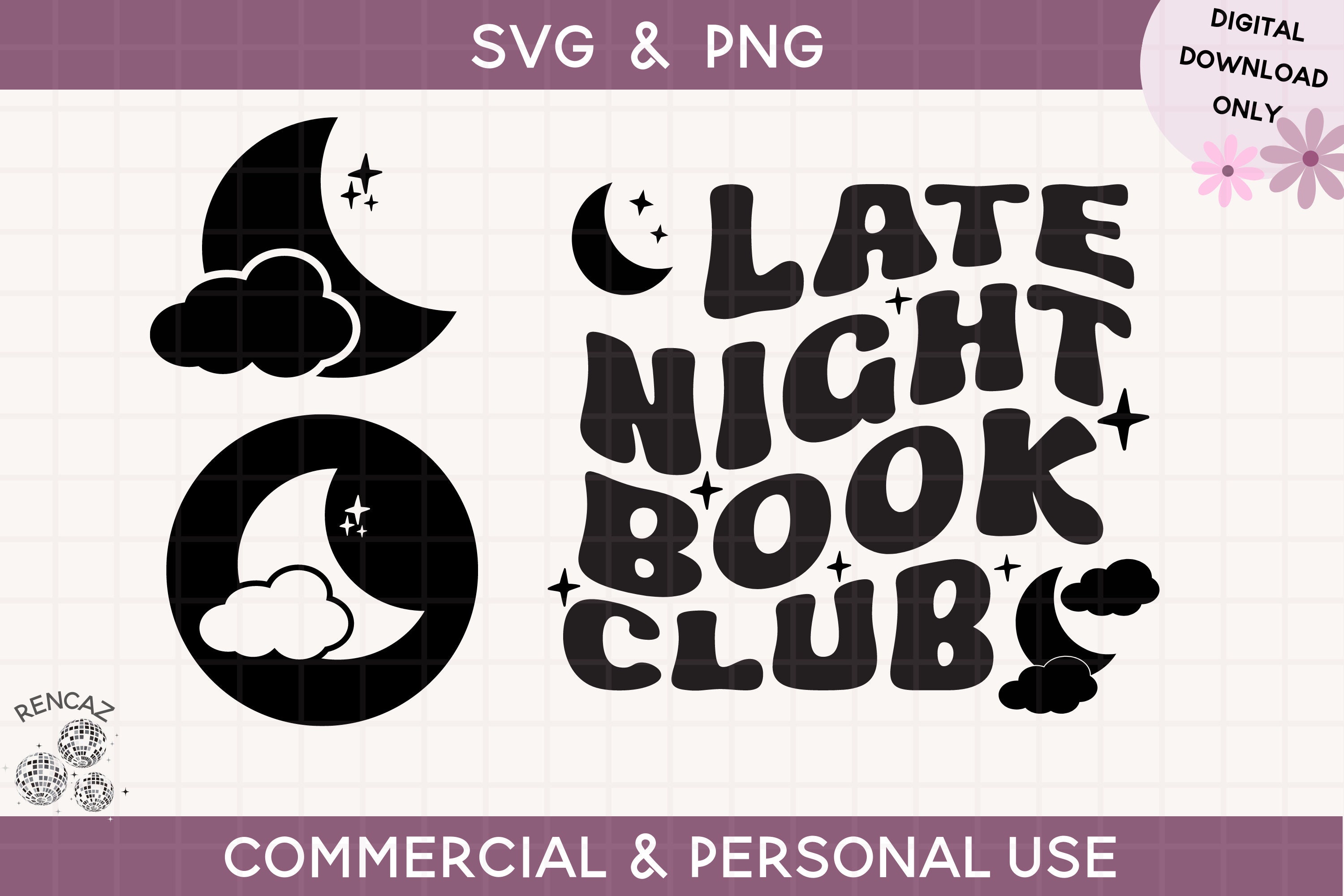 Book Club Svg Late Night Book Club Front Back Shirt Svg - Etsy