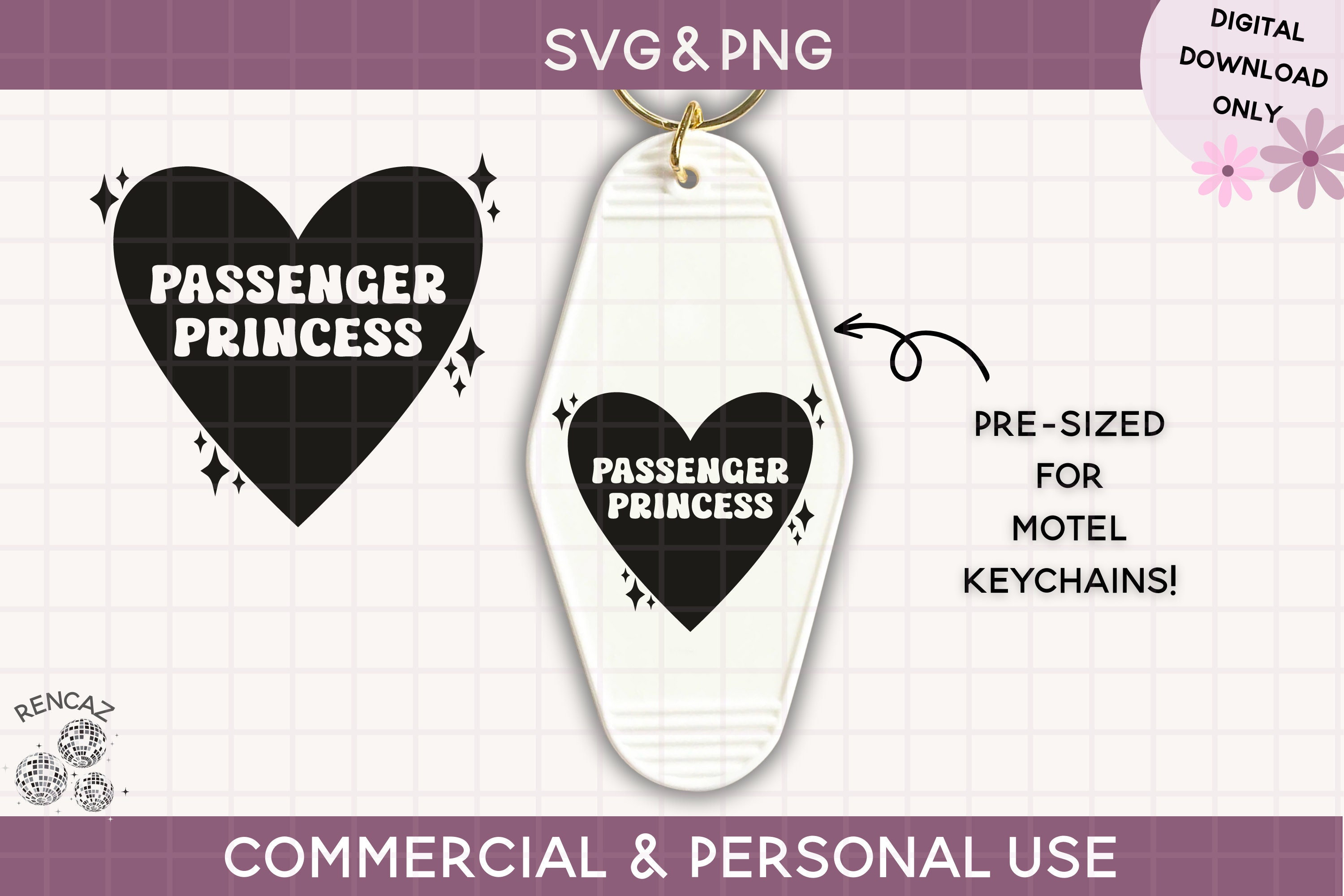 Motel Keychain Svg, Keychain Cut File for Cricut & Silhouette, Vintage ...