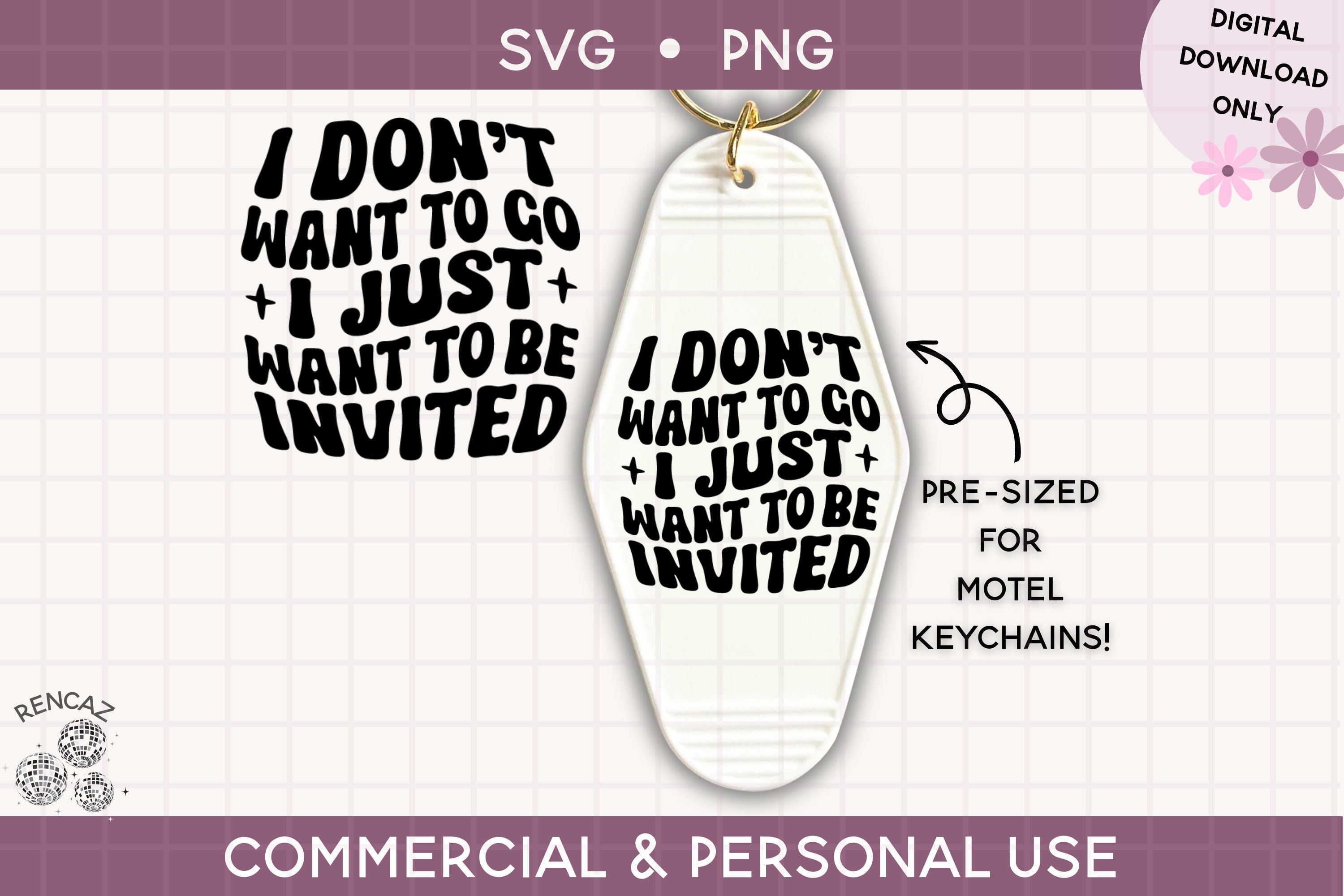 Motel Keychain Svg Keychain Cut File for Cricut & Silhouette - Etsy