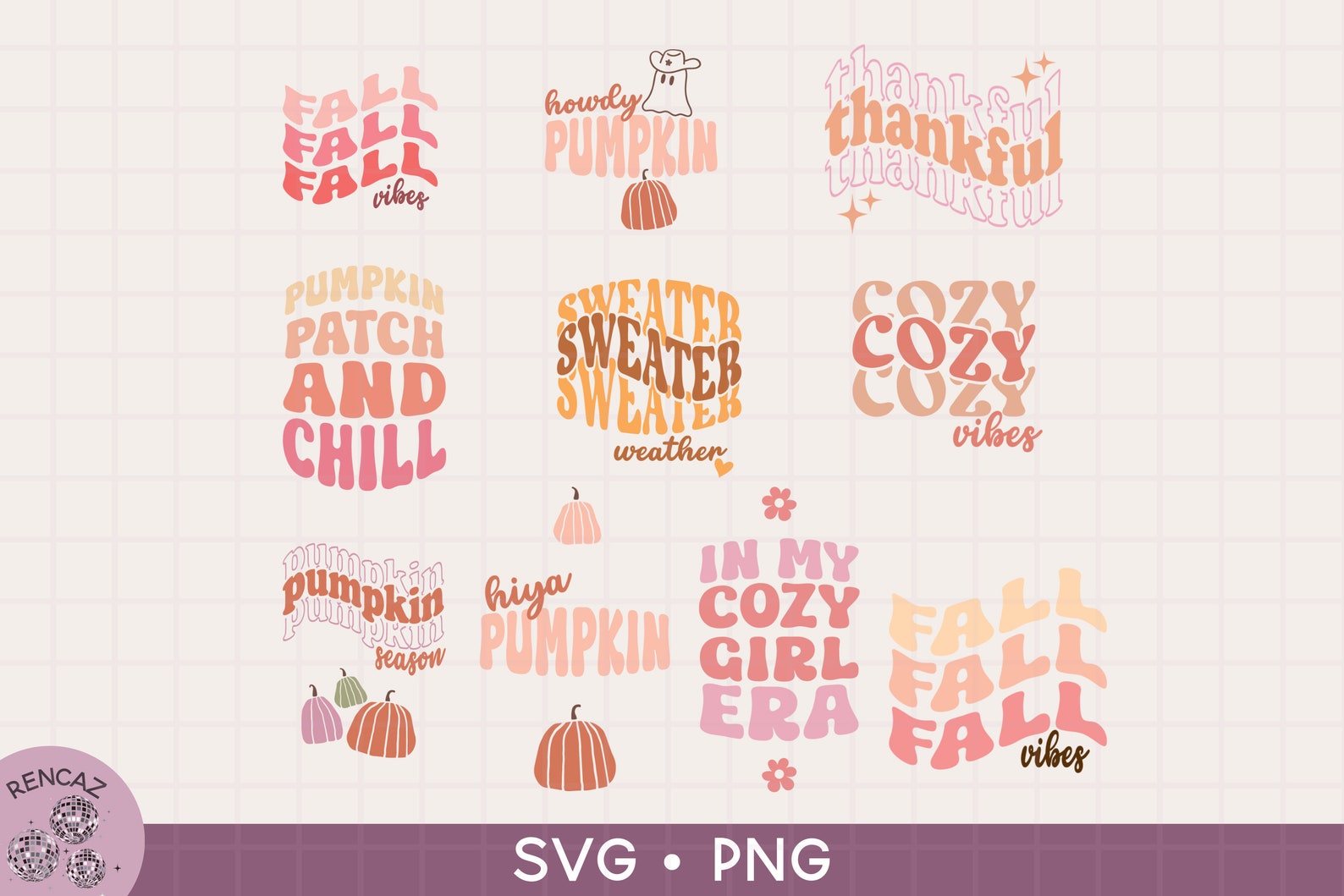 Autumn Motel Keychain Svg Bundle Fall Svgs Pumpkin Season - Etsy