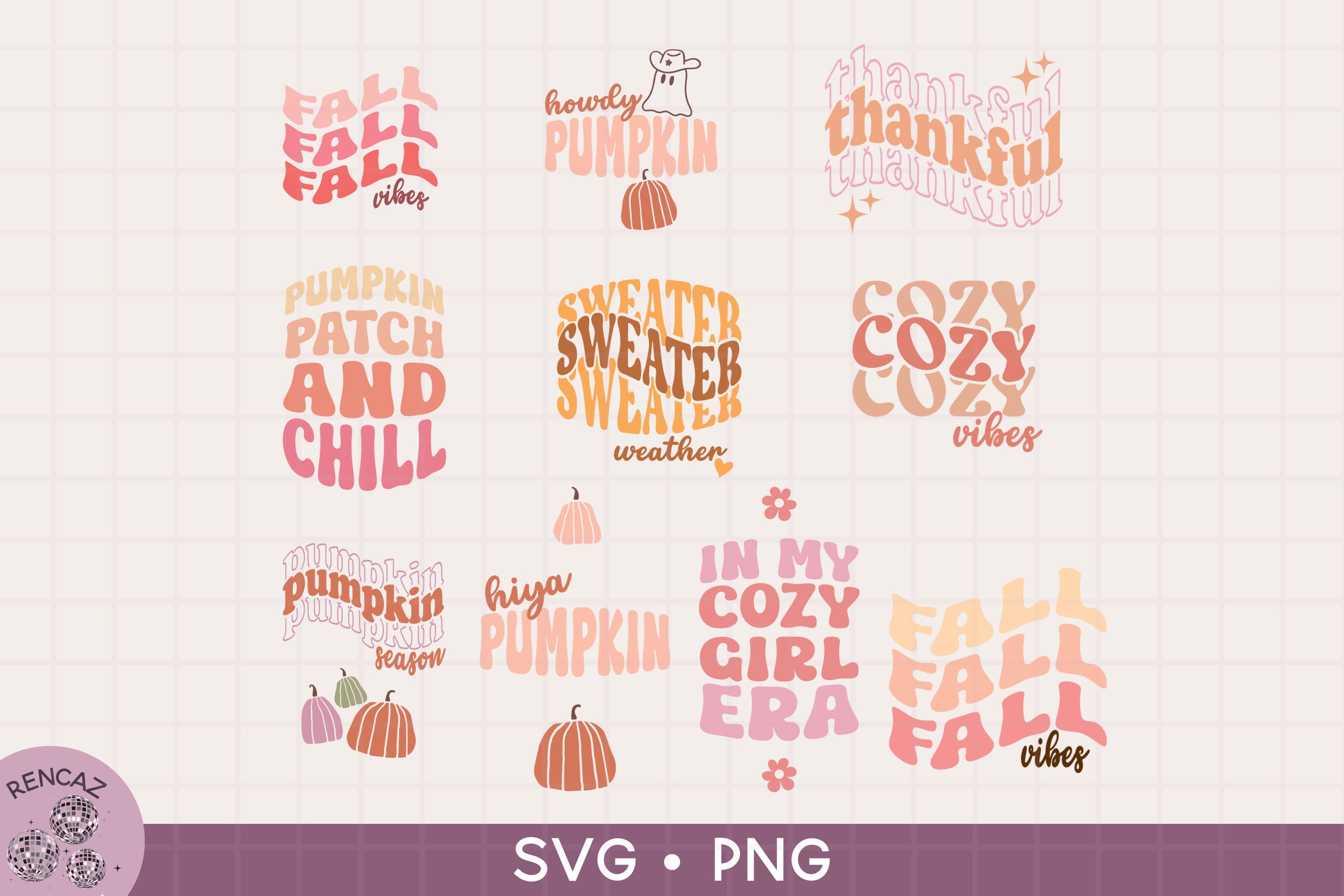 Autumn Motel Keychain Svg Bundle Fall Svgs Pumpkin Season - Etsy