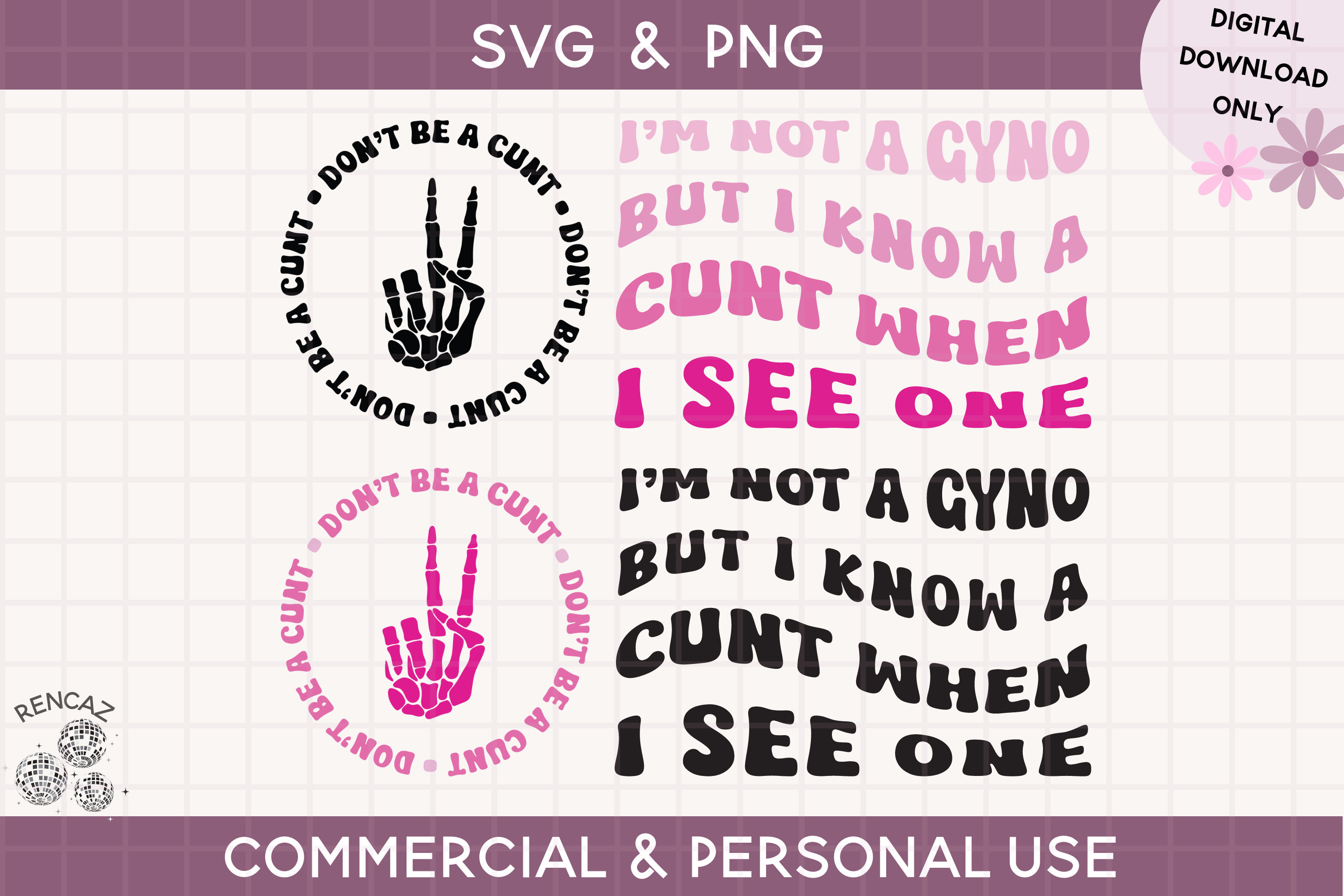 Adult Humor Svg Inappropriate Svg Not a Gyno Png Don't - Etsy