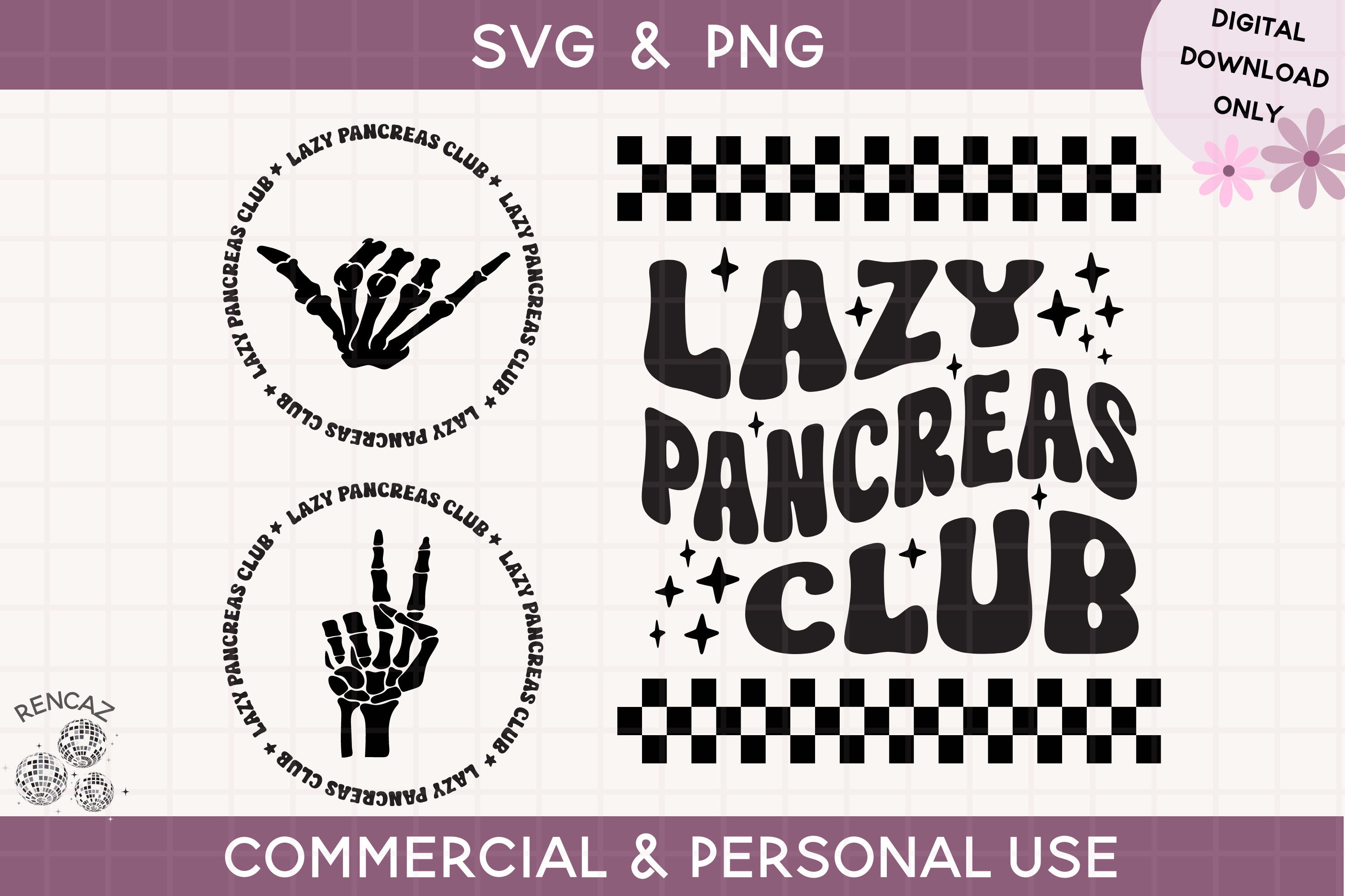 Diabetes Svg Diabetic Svg T1d Png T2d Png Type One - Etsy