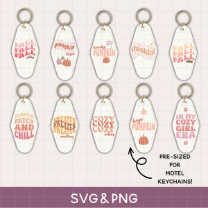 Autumn Motel Keychain Svg Bundle, Fall Svgs, Pumpkin Season ...