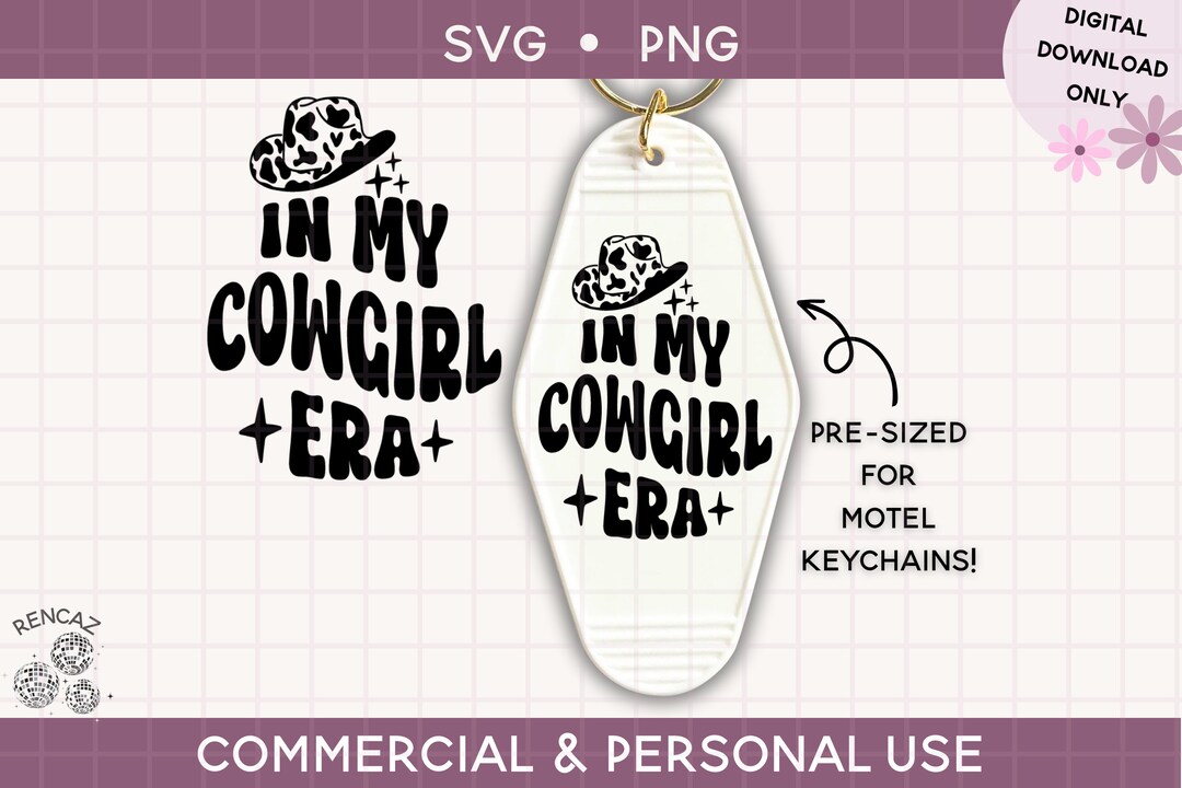 Motel Keychain Svg, Cowgirl, Cowboy, Country, Keychain Cut File for ...