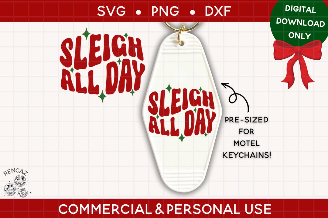 Motel Keychain Svg, Keychain Cut File for Cricut & Silhouette, Funny ...