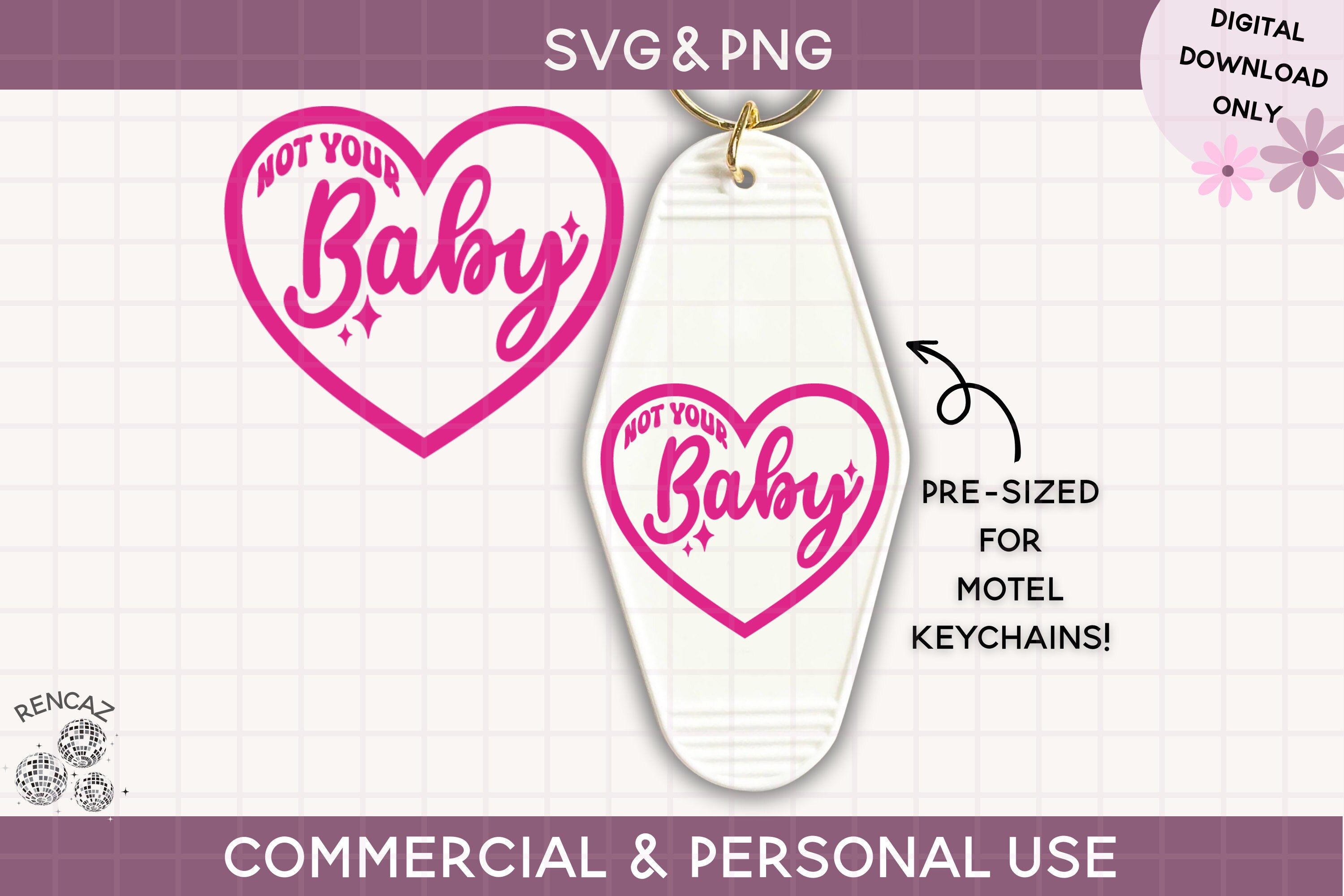 Motel Keychain Svg Keychain Cut File for Cricut & Silhouette - Etsy