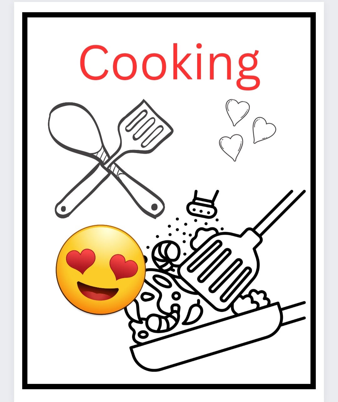 Fun Cooking Coloring Book. Fun Kitchen Themed Color Book.. Great 10 ...