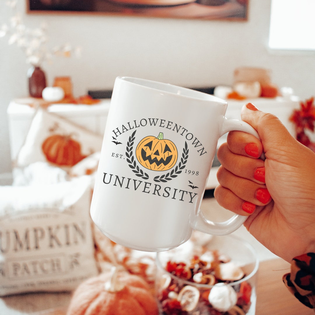 Halloween Town University Vintage Style Ceramic Mug 15 Oz. Halloween ...