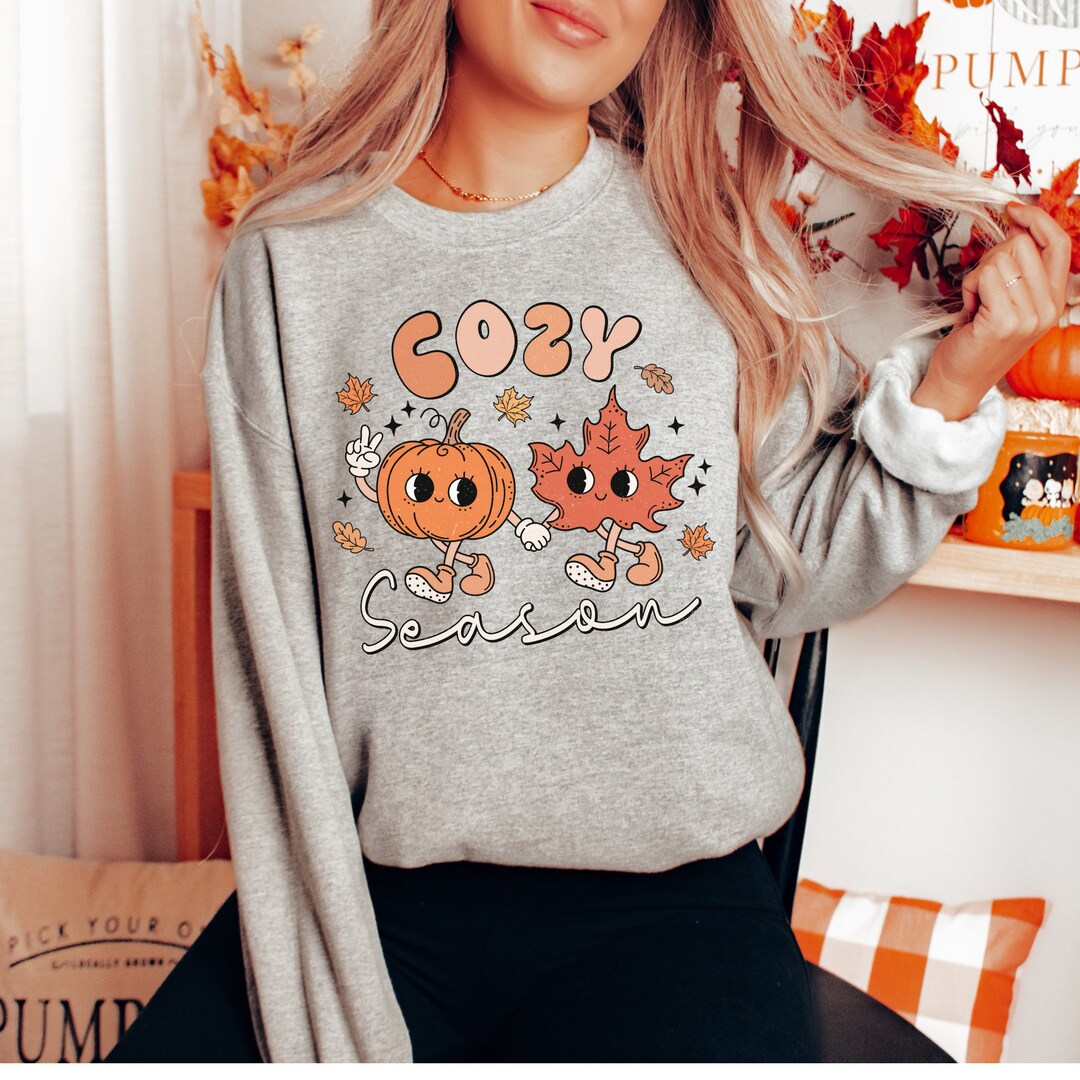Cozy Season Sweatshirt Cozy Sweatshirt Gift for Her Fall - Etsy