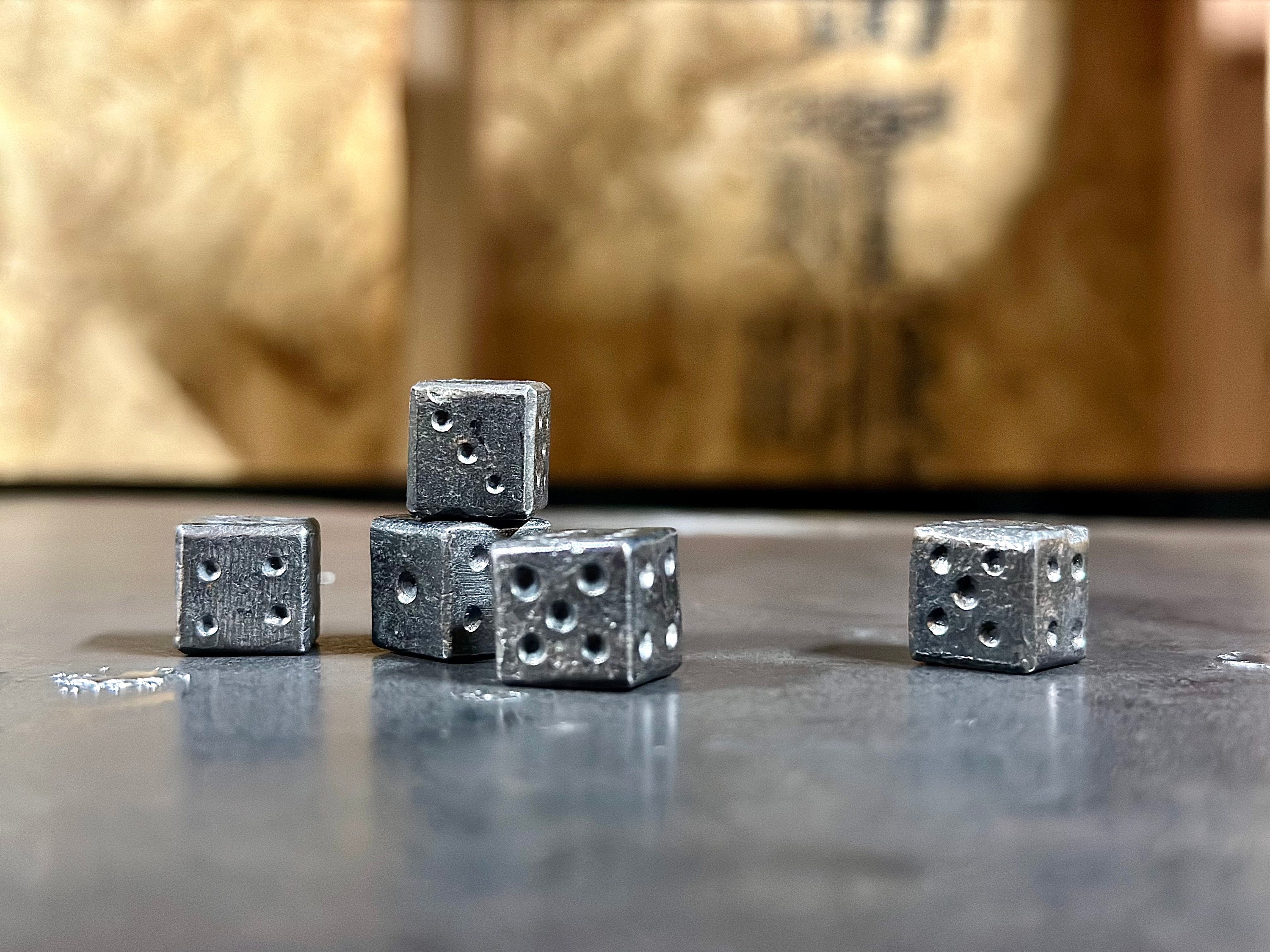 Hand Forged Metal D6 Dice - Rustic Blacksmith D&D Dice - Etsy