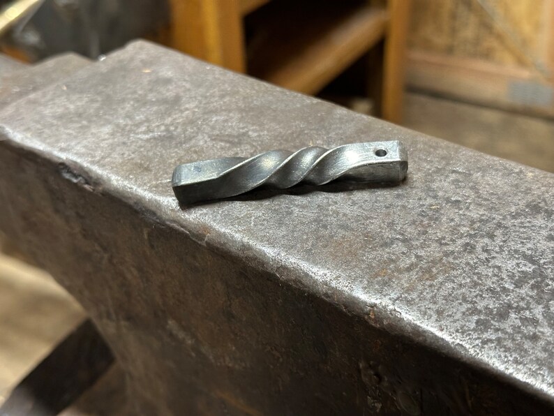 Twisted Metal Keychain - Hand Forged Unique Blacksmith Made - Etsy