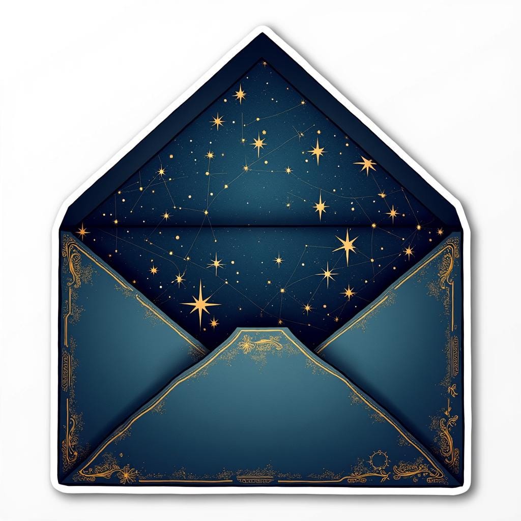 Vintage Cosmic Stationery Stickers - 20 Celestial Dark Academia Pngs ...