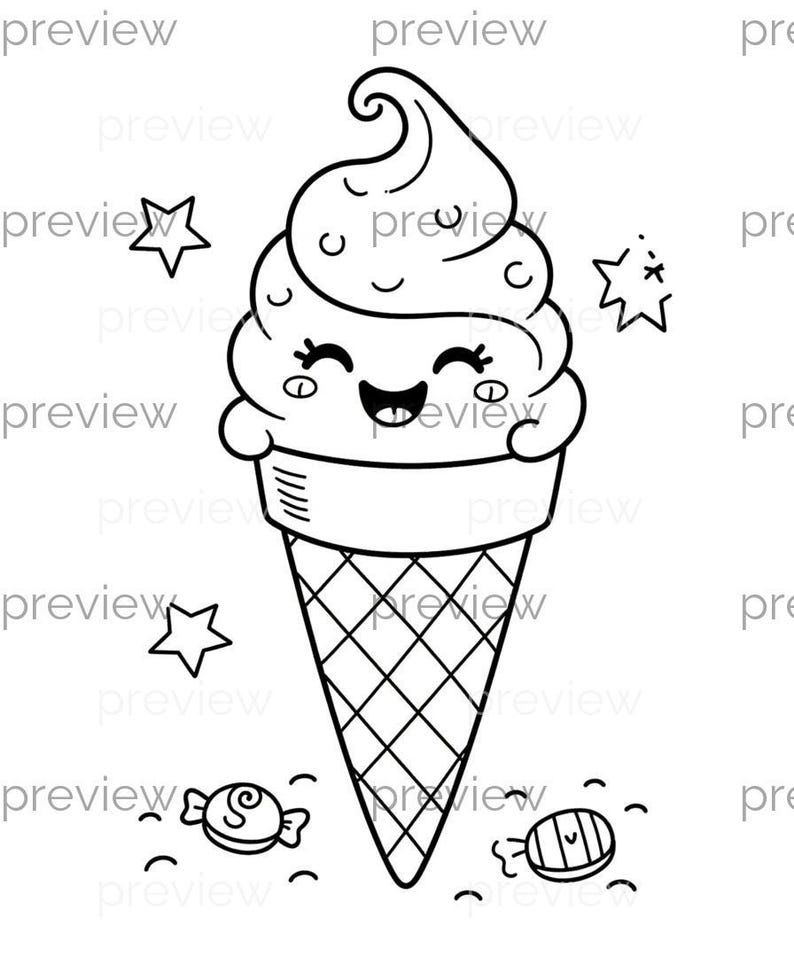 Kawaii Animals Coloring Book - Fun Coloring Page for Kids - Printable ...