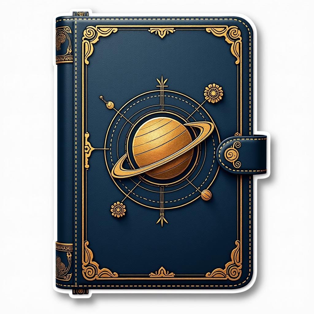Vintage Cosmic Stationery Stickers - 20 Celestial Dark Academia Pngs ...