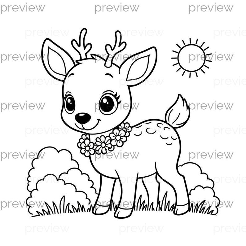 Animal Friends Coloring Pages for Kids: Fun Printable Designs (digital ...
