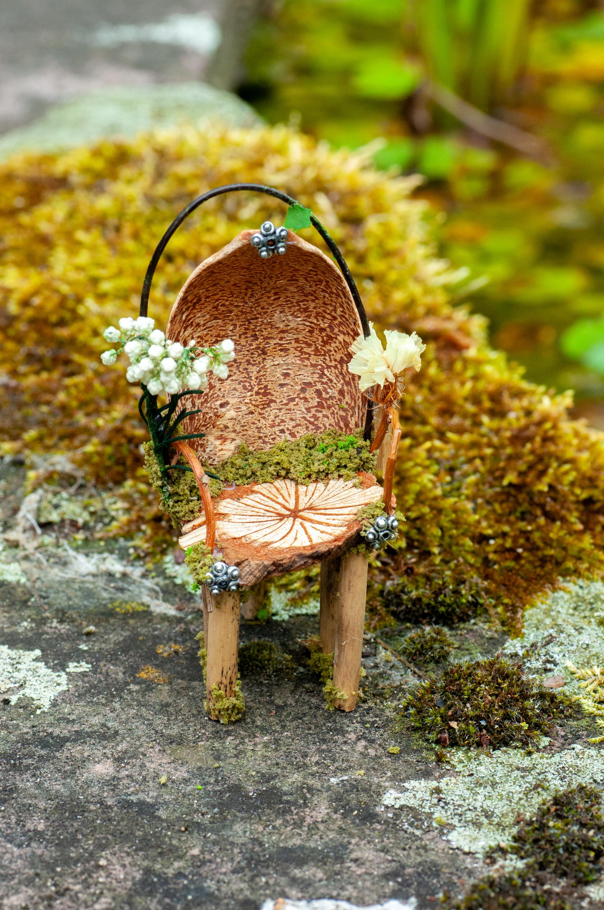 Colourful Fairy Chairs PRE-ORDER Miniature Furniture Fantasy Dollhouse ...