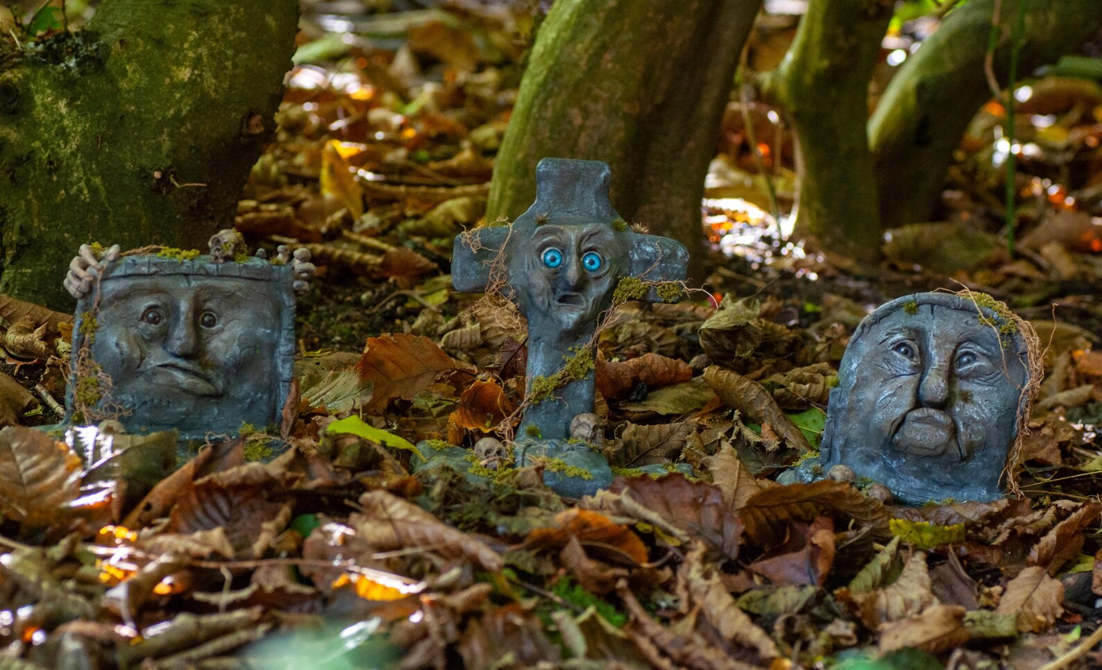 Awakened Tombstones Creepy Cute Halloween Enchanted Forest Fairy Garden ...