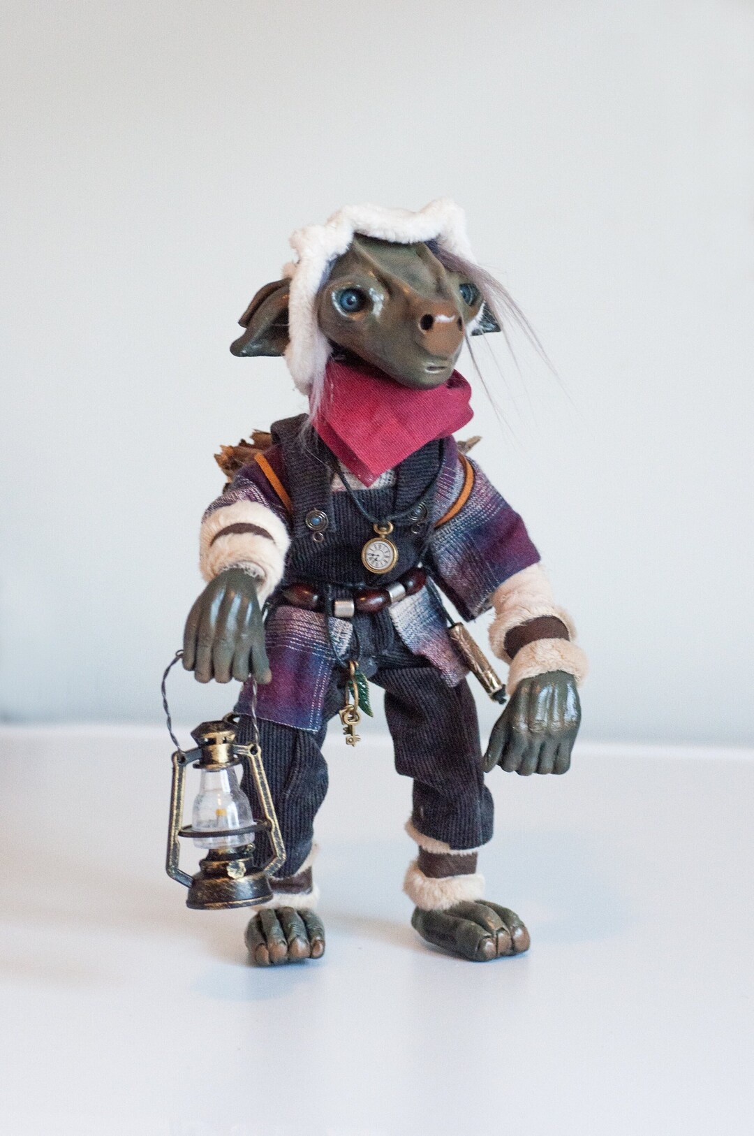 Ooak Poseable Fantasy Creature Sculpture Fantasy Figurine Magical Clay ...