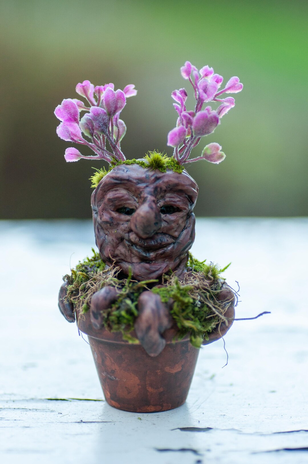 Handmade Mandrake Rootling Clay Creature in Terracotta Pot - Etsy