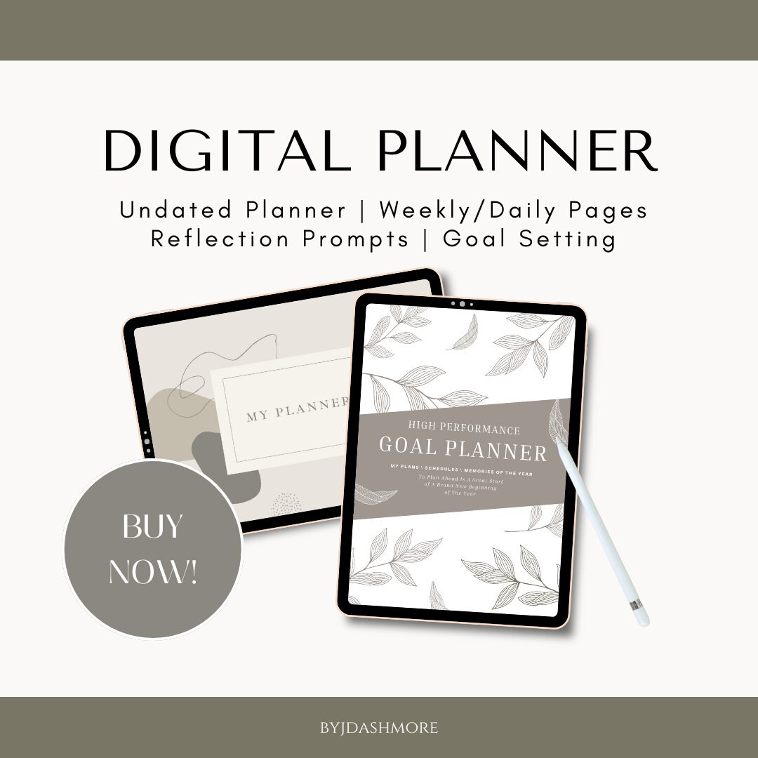 High Performance Goal Planner SMART Goals Template Worksheets Printable ...