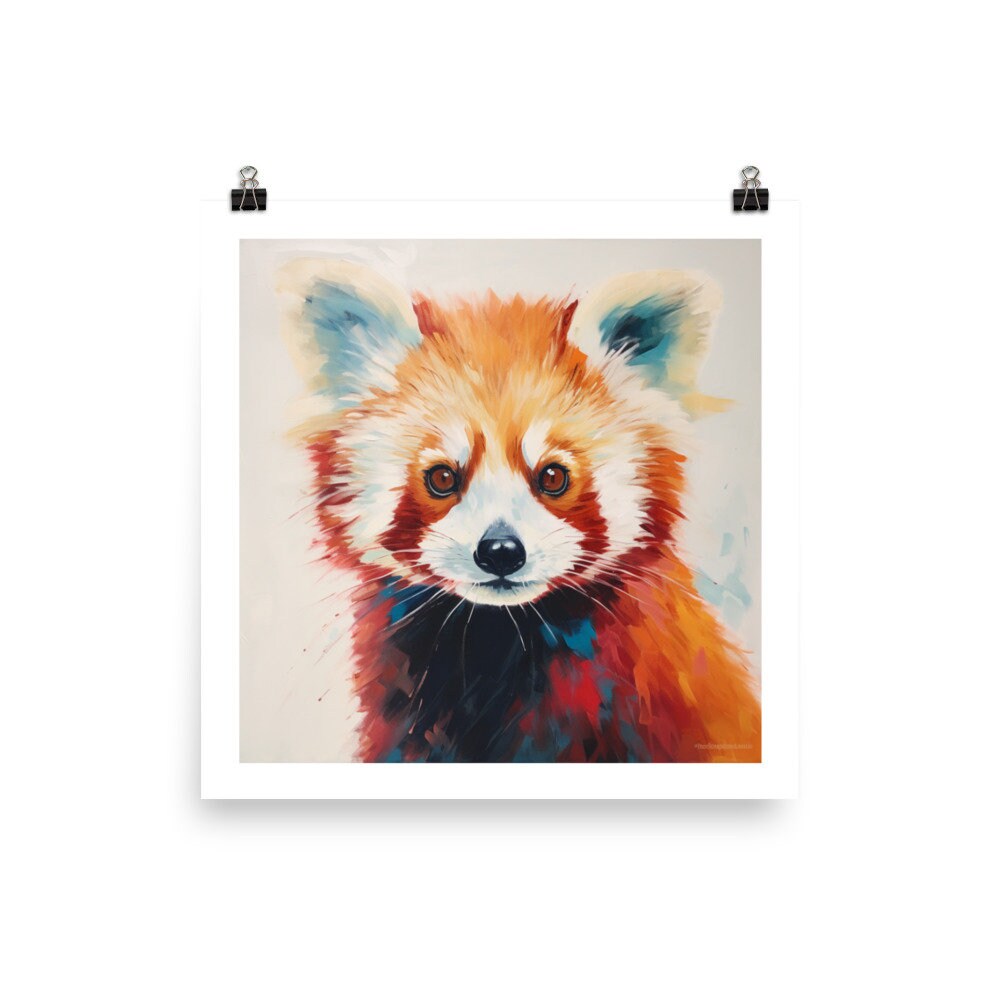 Red Panda Matte Poster - Etsy