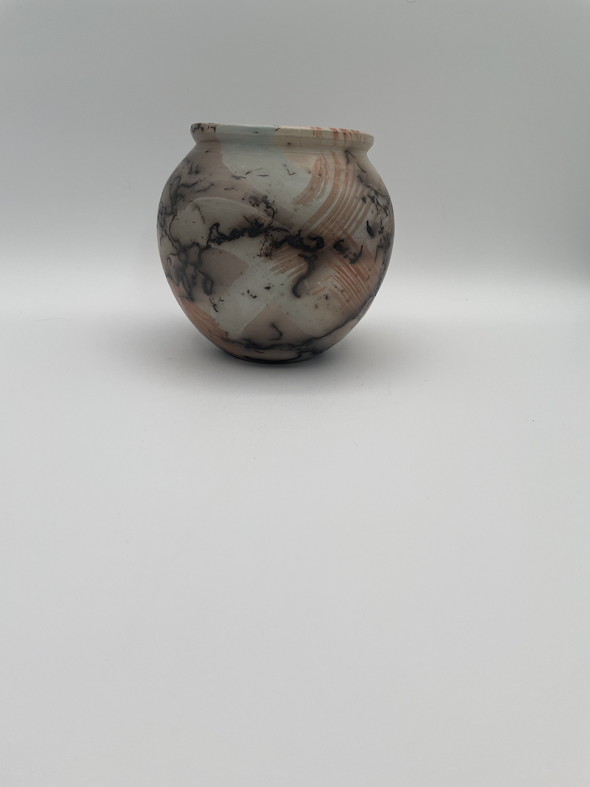 Multicolored Horsehair Raku Pottery - Etsy