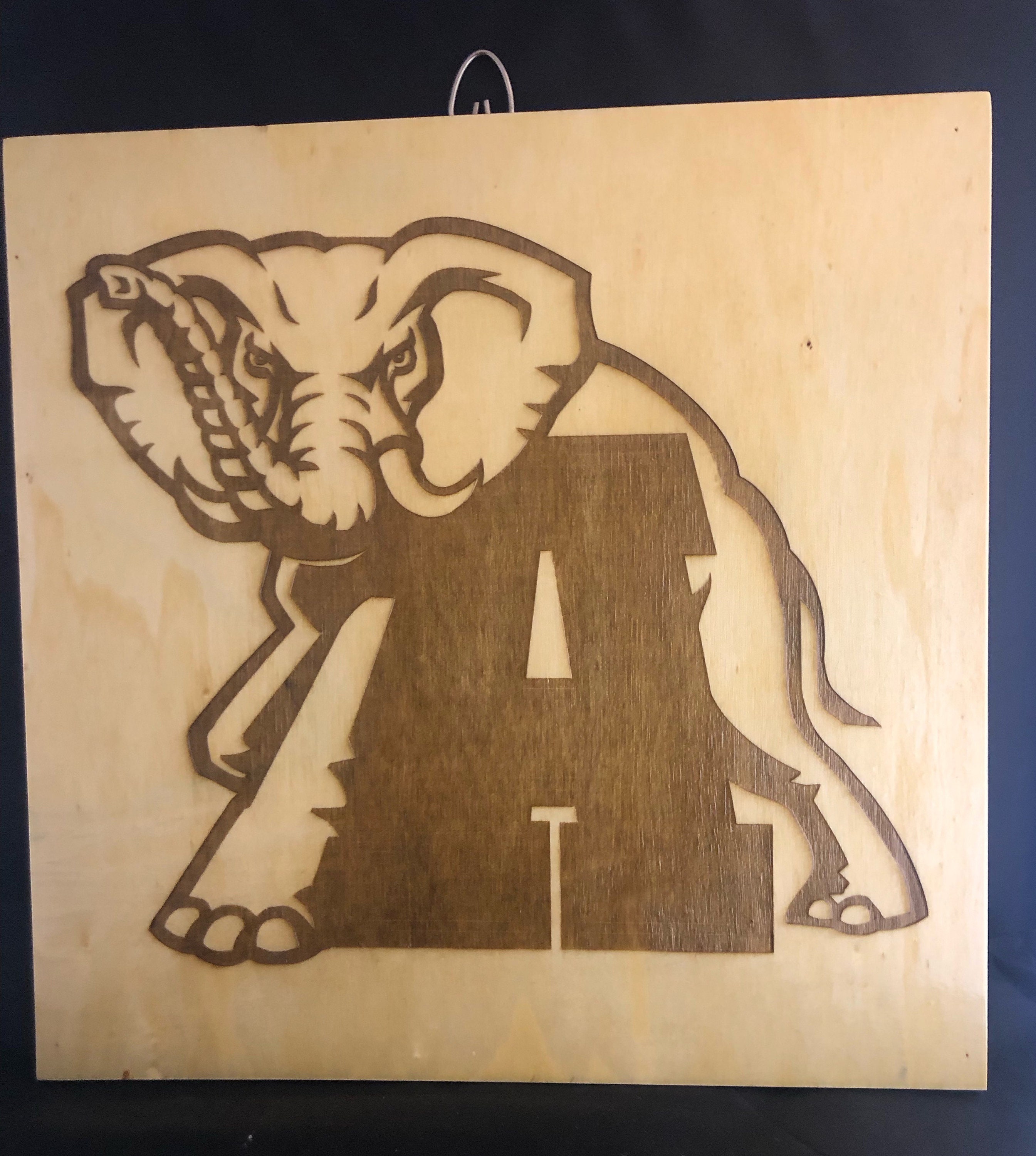 Alabama Wood Decor Sign, Elephant Sign, Alabama Elephant, Alabama ...
