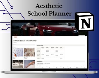 Notion Planner School Notion Template Aesthetic Green School Planner ...