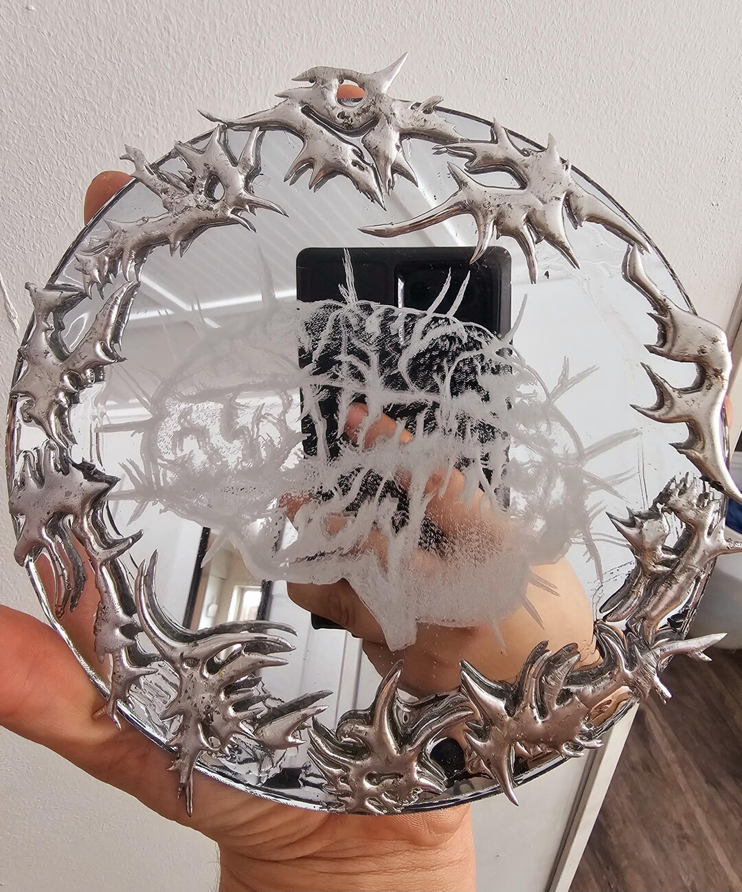 Mirror Engraving Grunge Goth Decor - Etsy